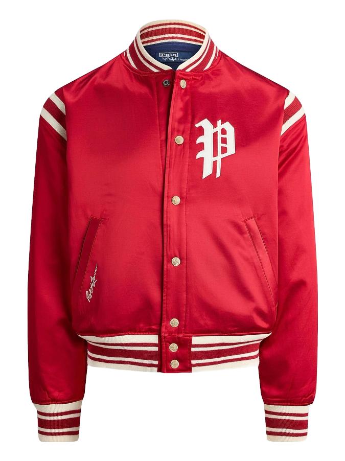 POLO RALPH LAUREN phillies satin woven bomber jacket